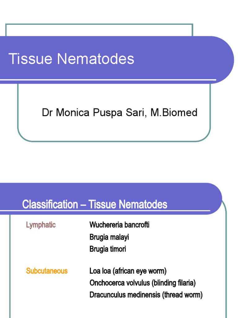Tissue Nematodes | PDF | Diseases And Disorders | Clinical Medicine