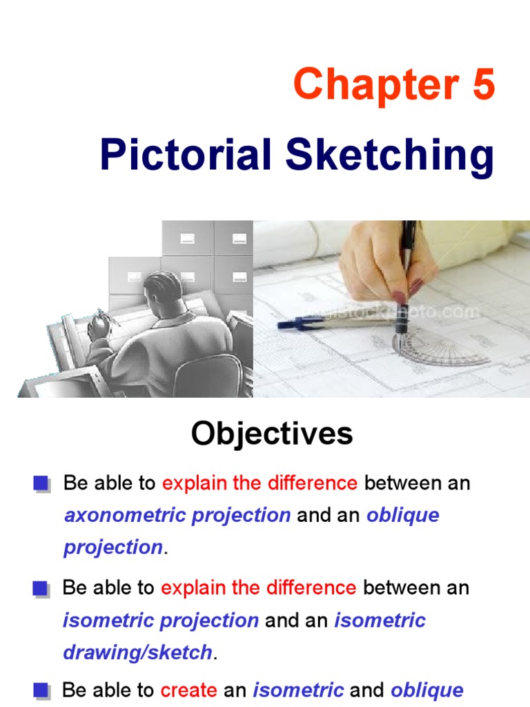 Pictorial Sketching Techniques Explained | PDF | Classical Geometry ...