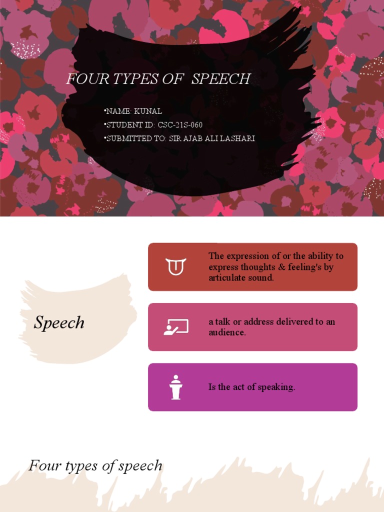 Four Types of Speech Explained | PDF | Religion & Spirituality