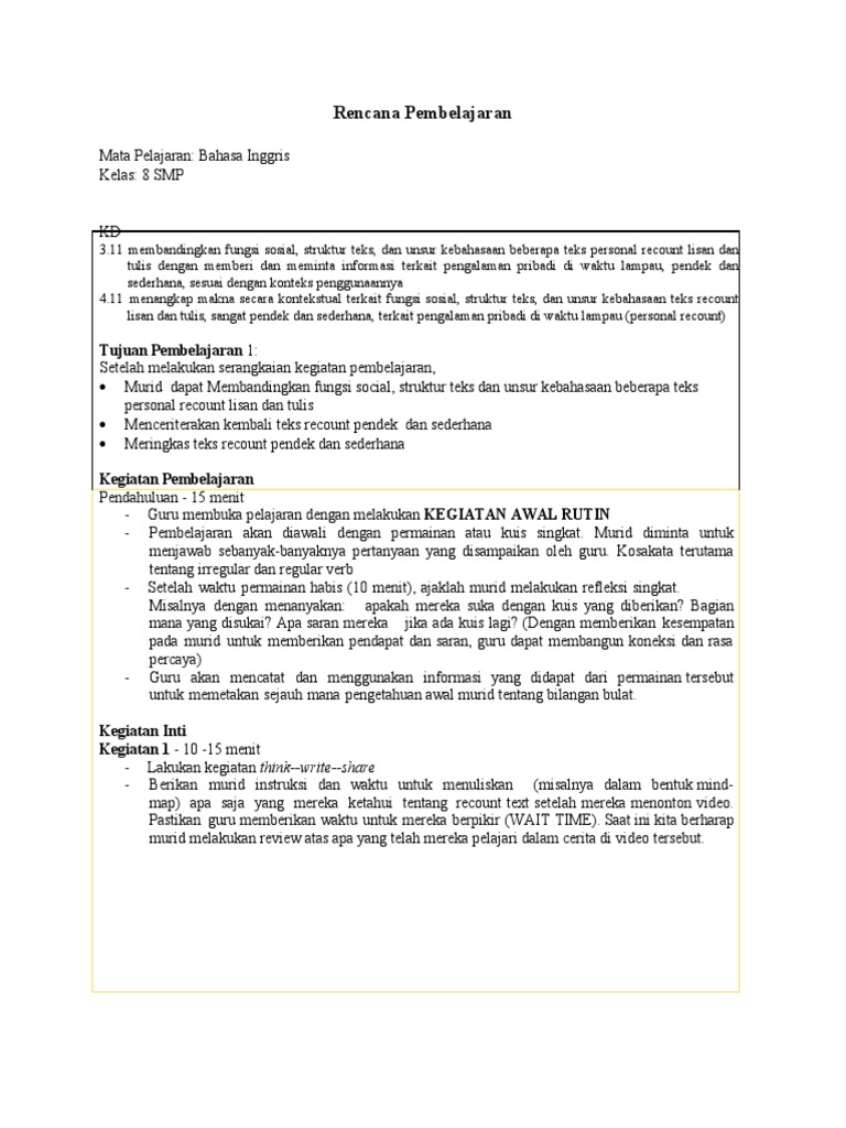 Contoh RPP Integrasi Pembelajaran Berdiferensiasi & SE Aksi Nyata ... Contoh RPP Integrasi Pembelajaran Berdiferensiasi & SE Aksi Nyata ...