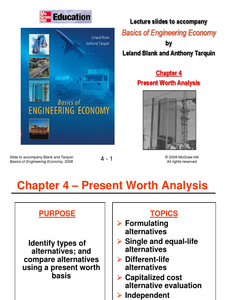 Basics of Engineering Economy: Lecture Slides To Accompany by Leland ...
