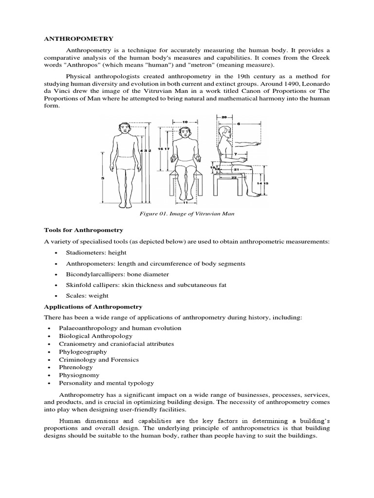 Anthropometry: Figure 01. Image of Vitruvian Man | PDF | Anthropometry ...