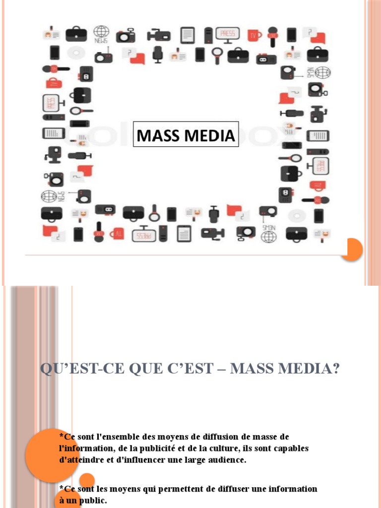 Les Médias de Masse | PDF | Média (Communication) | Radio