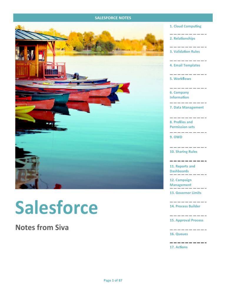 Salesforce Notes: A Comprehensive Guide to Key Salesforce Concepts ...