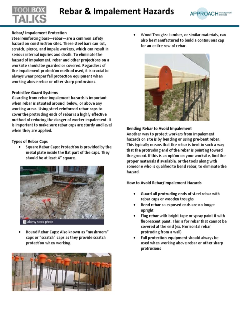 TBT Rebar Impalement Hazards English | PDF | Civil Engineering ...