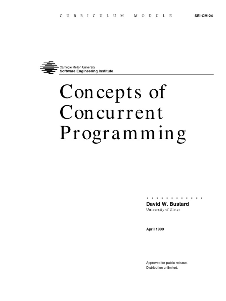 Concepts of Concurrent Programming by David W. Bustard | PDF | Process ...