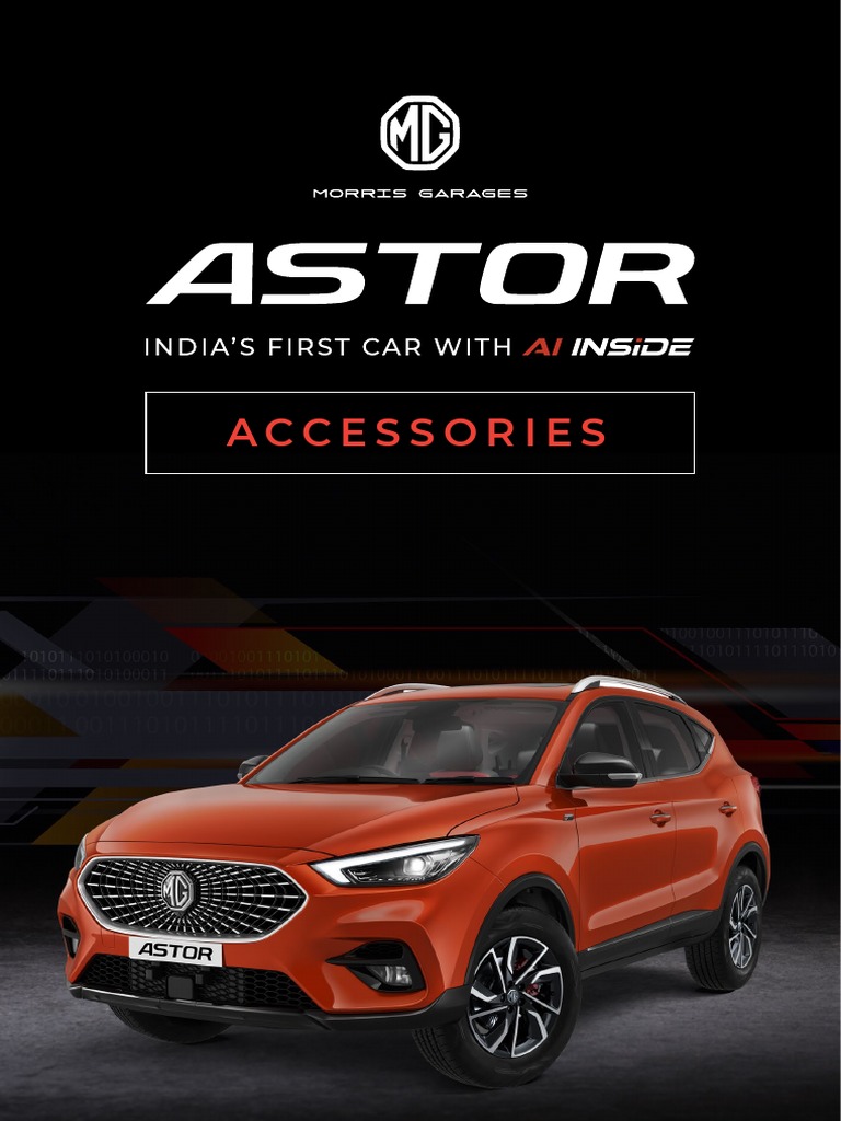 An Insightful Guide to MG Genuine Accessories for the Astor | PDF | Transport | Motor Vehicle