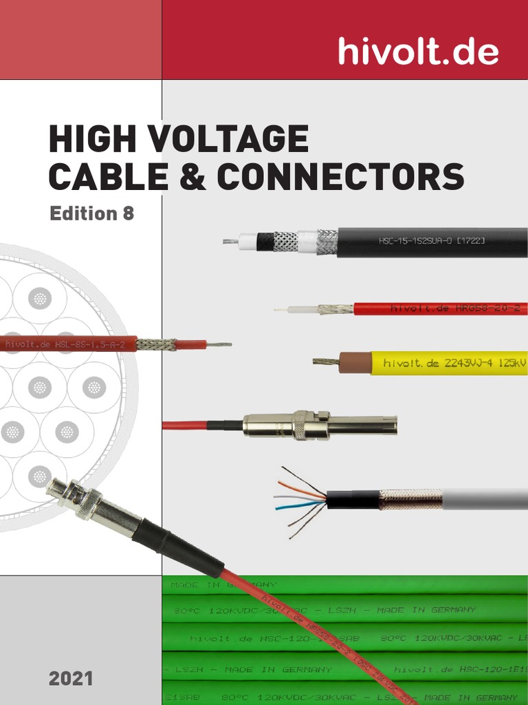 Catalog HV Cable Connectors | PDF | Electrical Connector | High Voltage