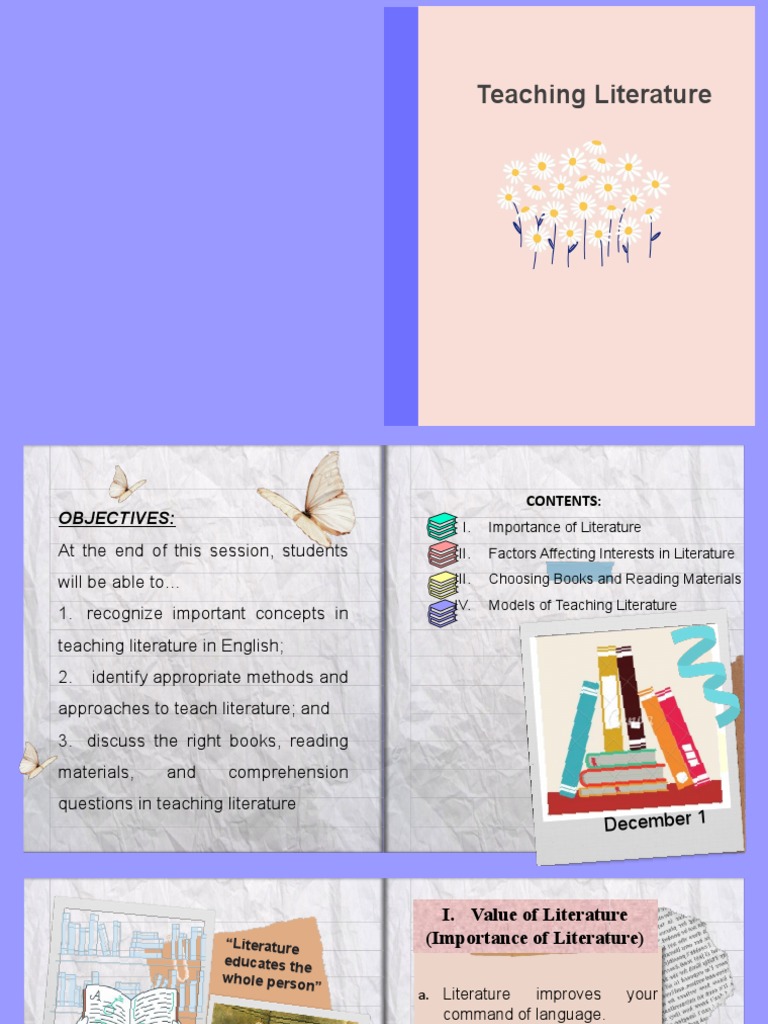 Teaching Literature | PDF | Reading Comprehension | Objectivity ...