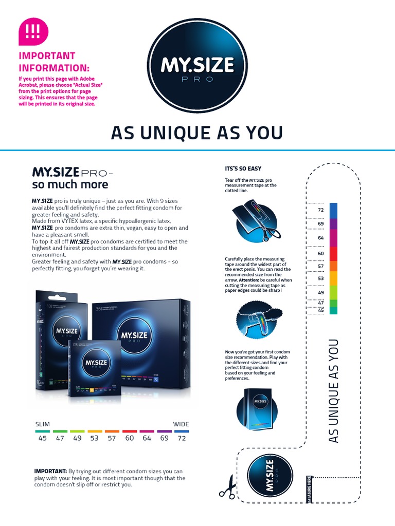 Online MYSIZE PRO Condomguide EN | PDF | Condom