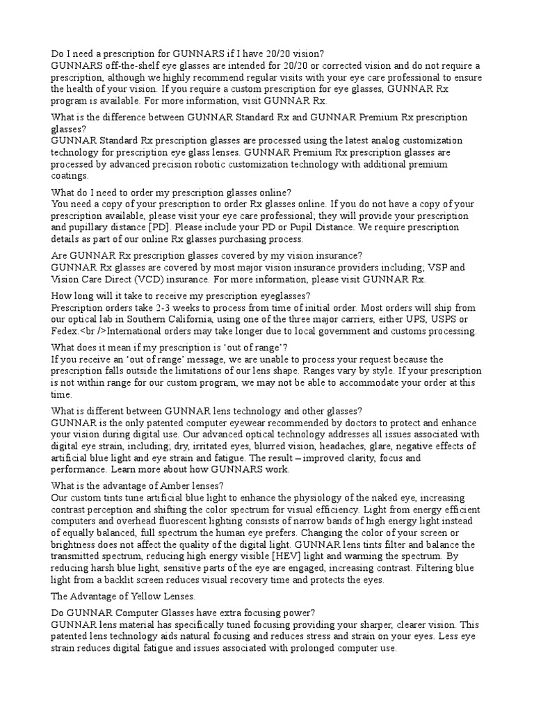 Gunnar | PDF | Glasses | Eye