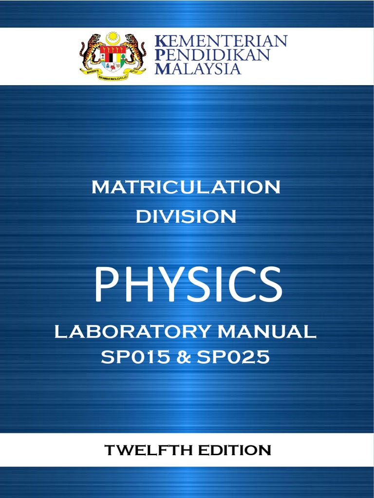 Lab Manual Sp015 Sp025 | PDF | Significant Figures | Experiment