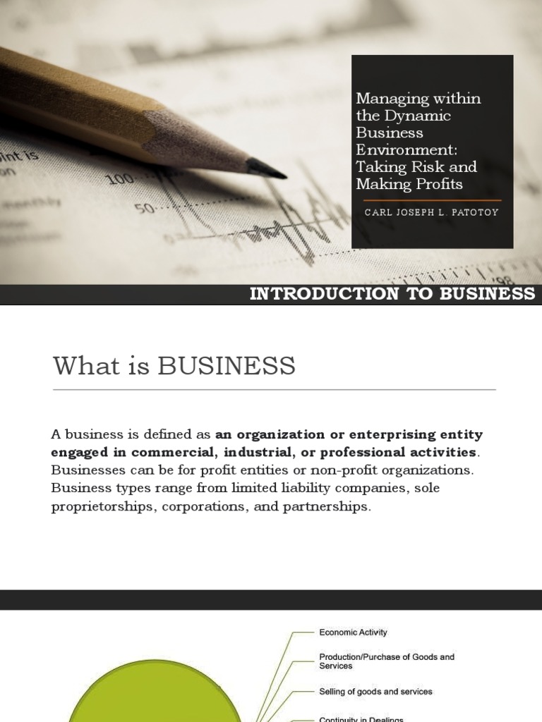 Managing Within The Dynamic Business Environment | PDF | Business ...