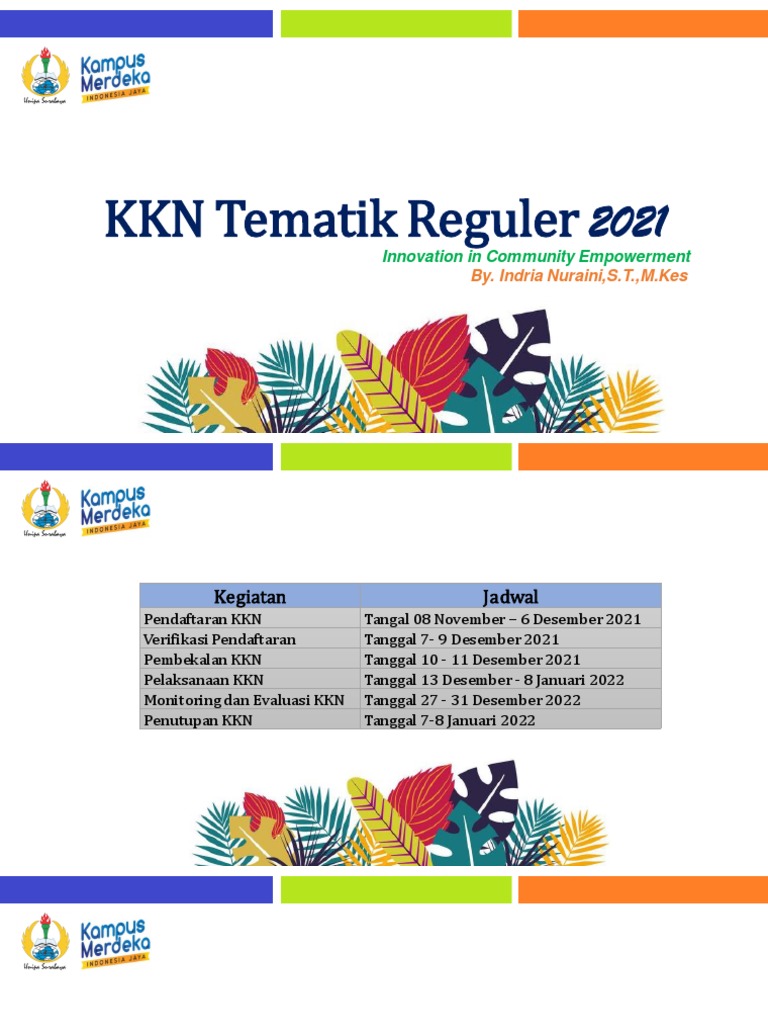 KKN Tematik Bu Indri | PDF