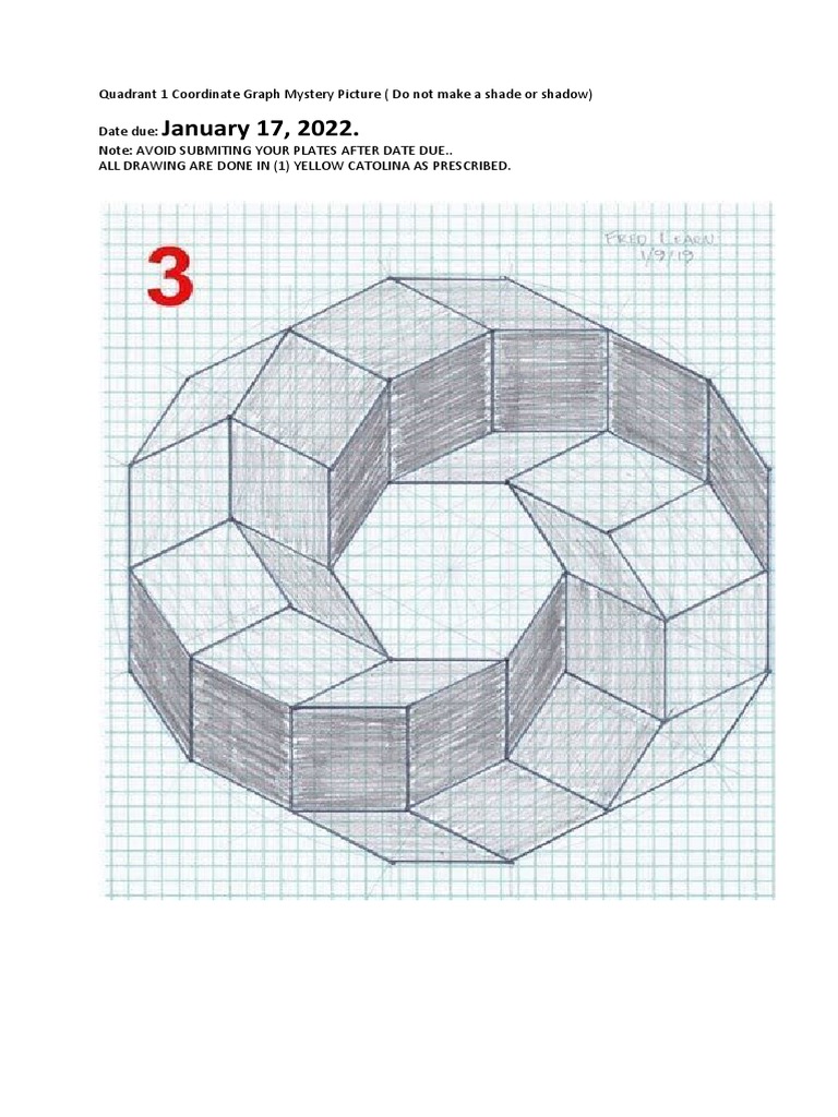 Quadrant 1 Coordinate Graph Mystery Picture | PDF