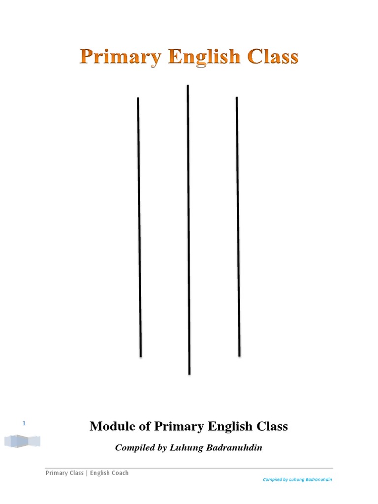 Primary Englsih Class | PDF | English Language | Question
