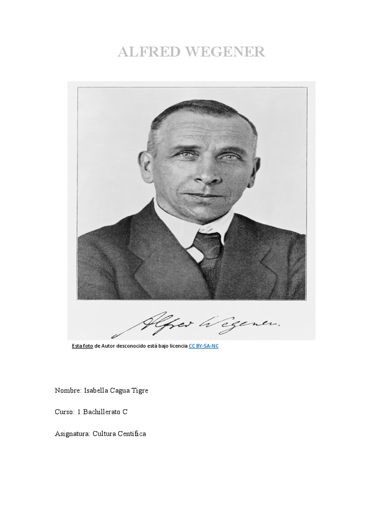Alfred Wegener | PDF | Teoría | Science