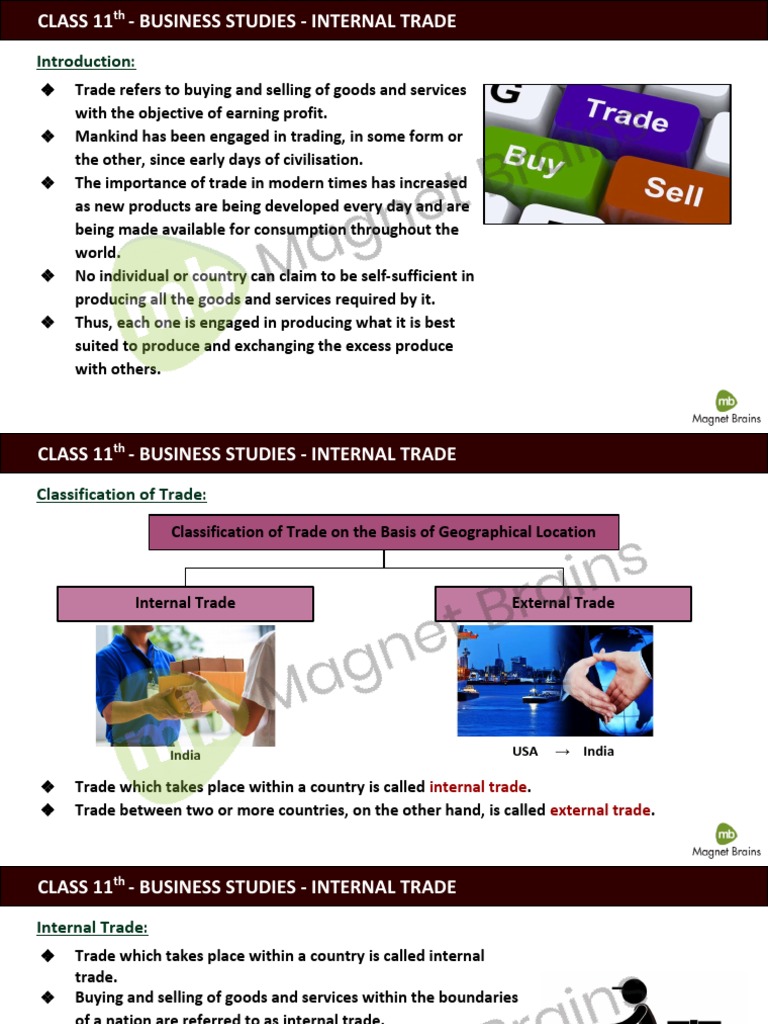 11th Business Studies - Chapter 11 Internal Trade | PDF | Retail ...