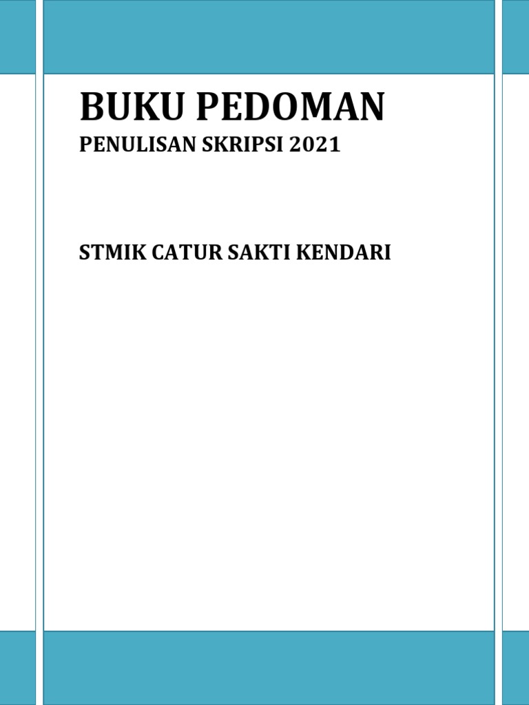 Buku Pedoman: Penulisan Skripsi 2021 | PDF