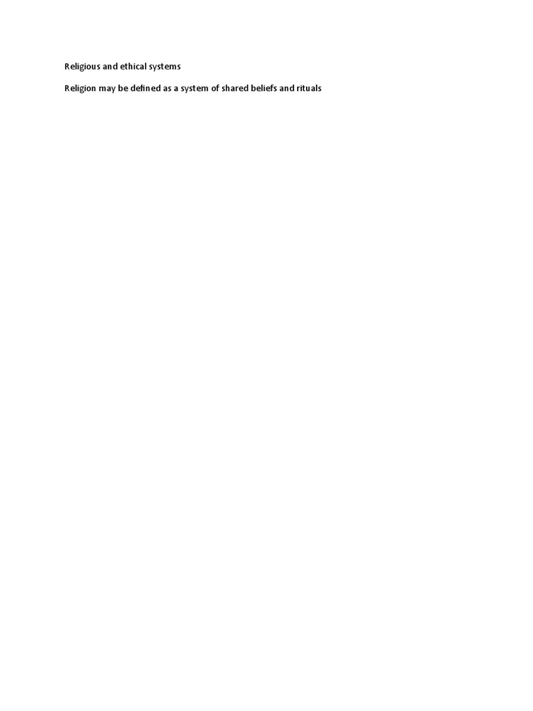 Religious and Ethical Systems | PDF | Career & Growth | Religion ...