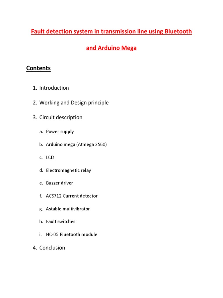 Three Phase Fault Detection System in Transmission Line Using Arduino | PDF | Electric Power ...
