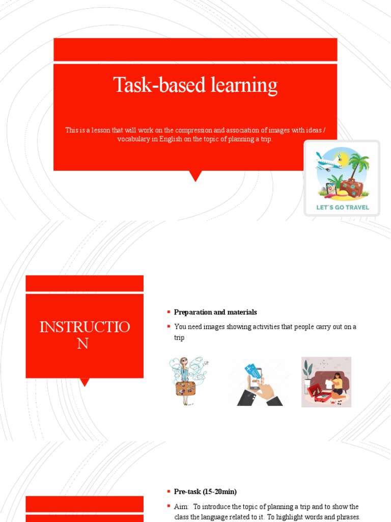 Plan a Trip: Task-Based ESL Lesson | PDF