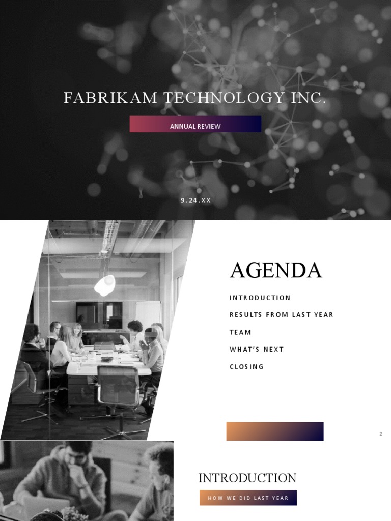 Fabrikam Technology Inc.: Annual Review | PDF | Business | Economies