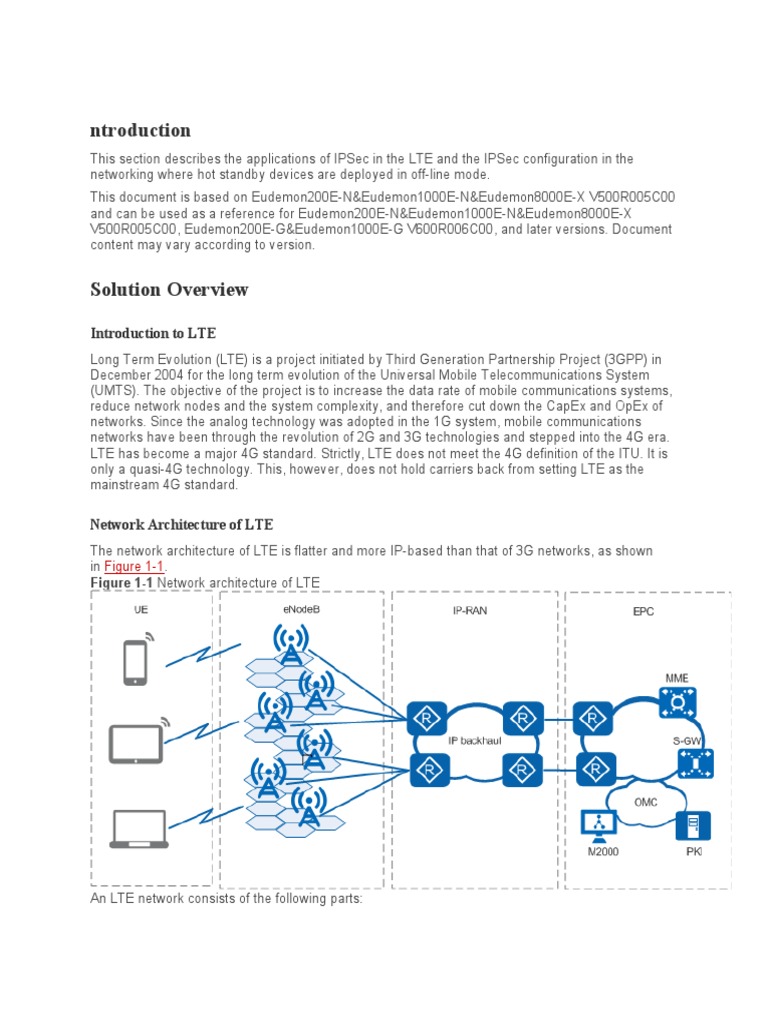 Huawei Solution Design | PDF | 4 G | Lte (Telecommunication)