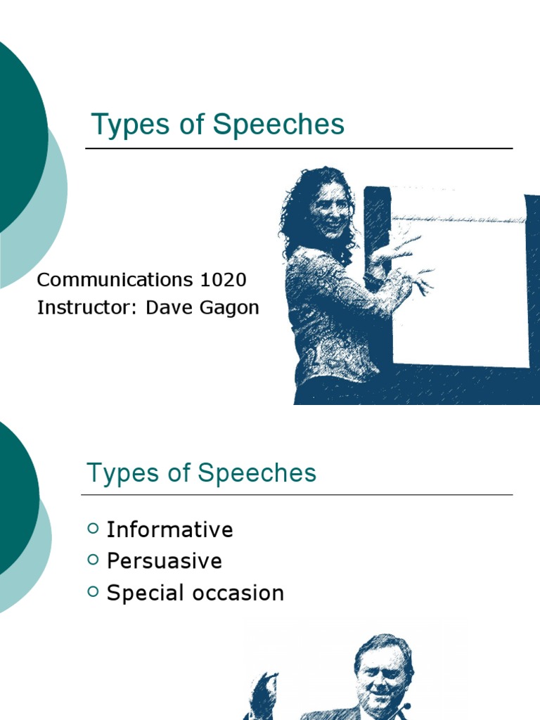 4 Types of Speeches | PDF