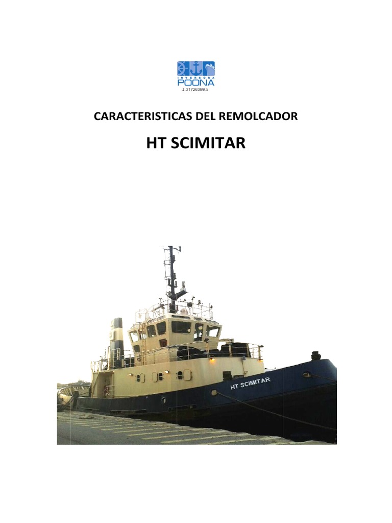 Detalles del Remolcador HT Scimitar | PDF | Envío | Buques