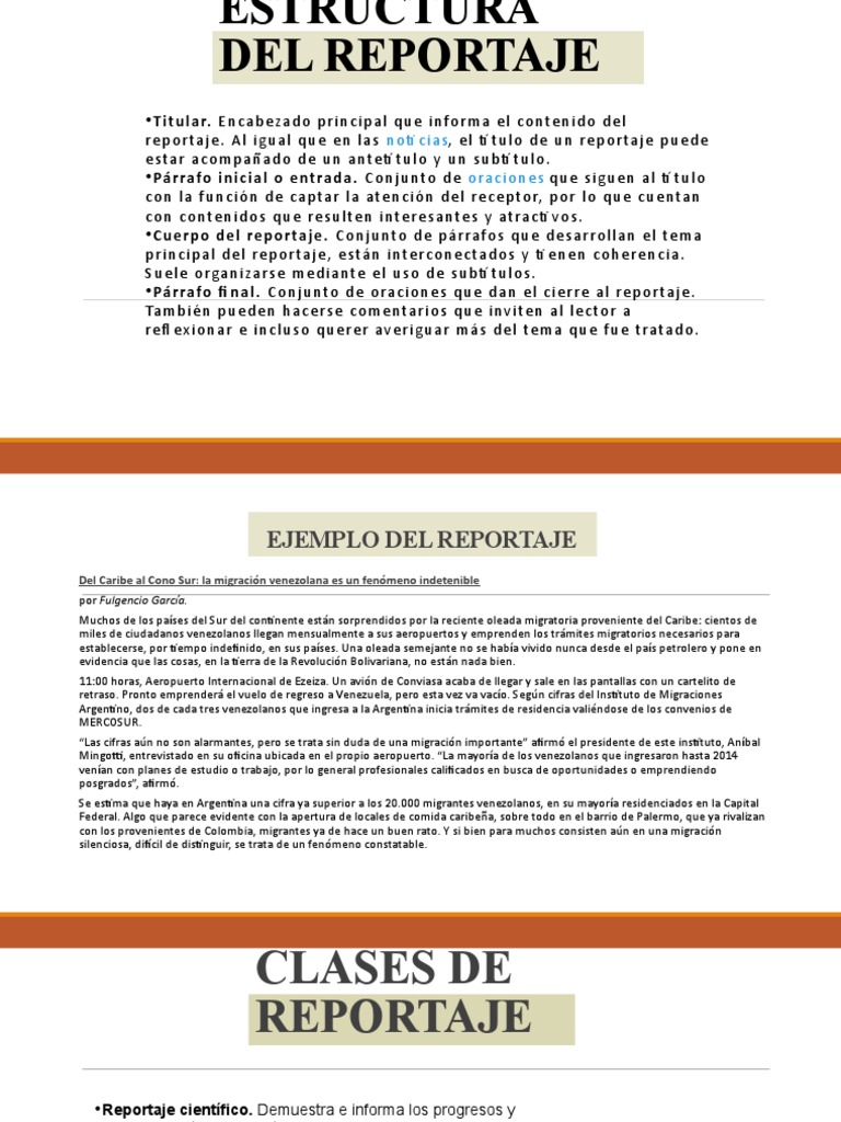 Estructura Del Reportaje | PDF
