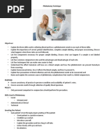 Phlebotomy Skills Checklist | PDF | Medical Specialties | Clinical Medicine