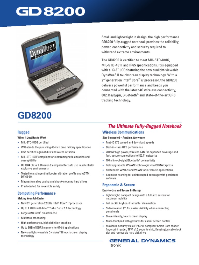 The Ultimate Fully-Rugged Notebook | PDF | Laptop | Wireless Lan