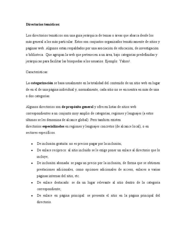 Guía de Directorios Temáticos en Internet | PDF