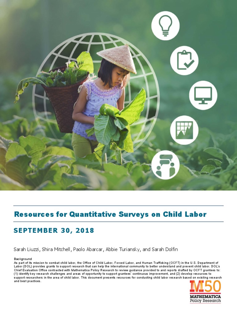 Child Labor Survey Resources | PDF | Sampling (Statistics) | Survey ...