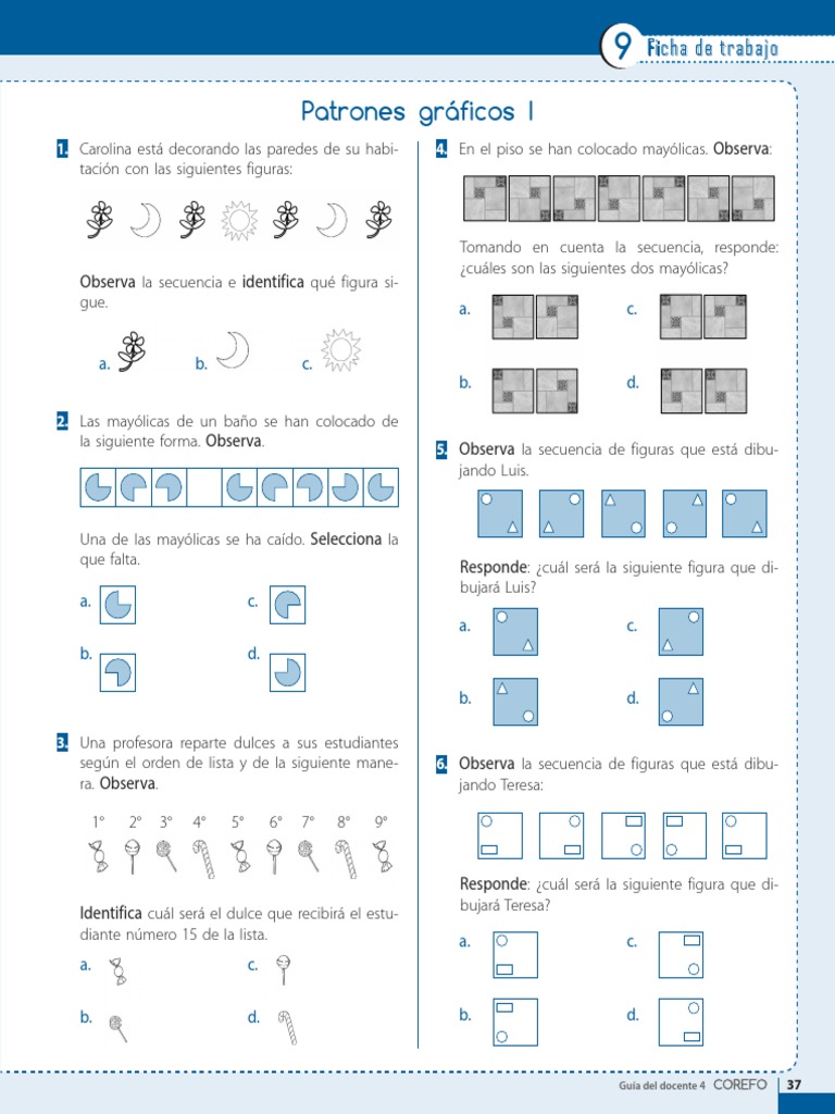 Ficha de Patrones Graficos | PDF