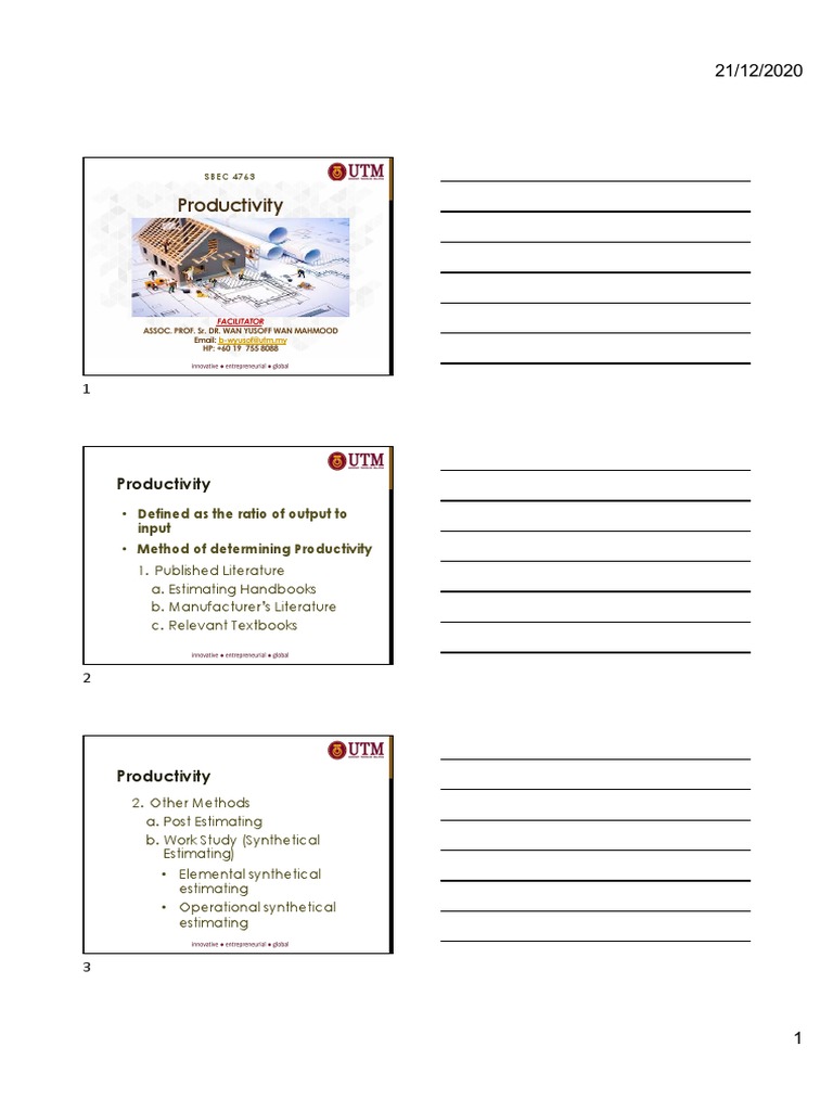 5A. Construction Productivity | PDF