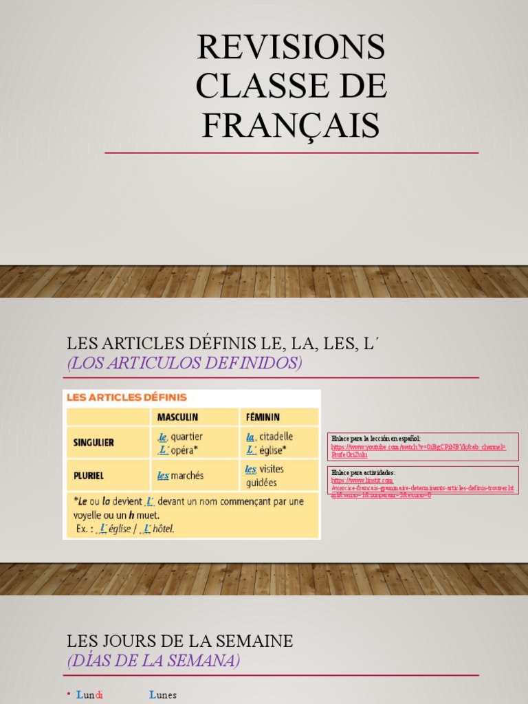 Revisions Francais | PDF