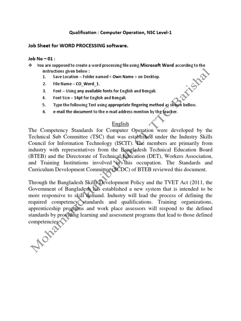 Computer Operation Level 1 | PDF | Revenue | Computer File