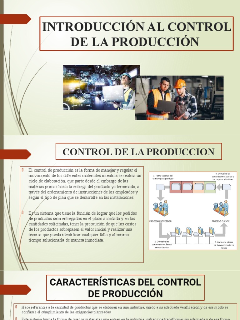 Introducción Al Control de La Producción | PDF | Lean Manufacturing ...