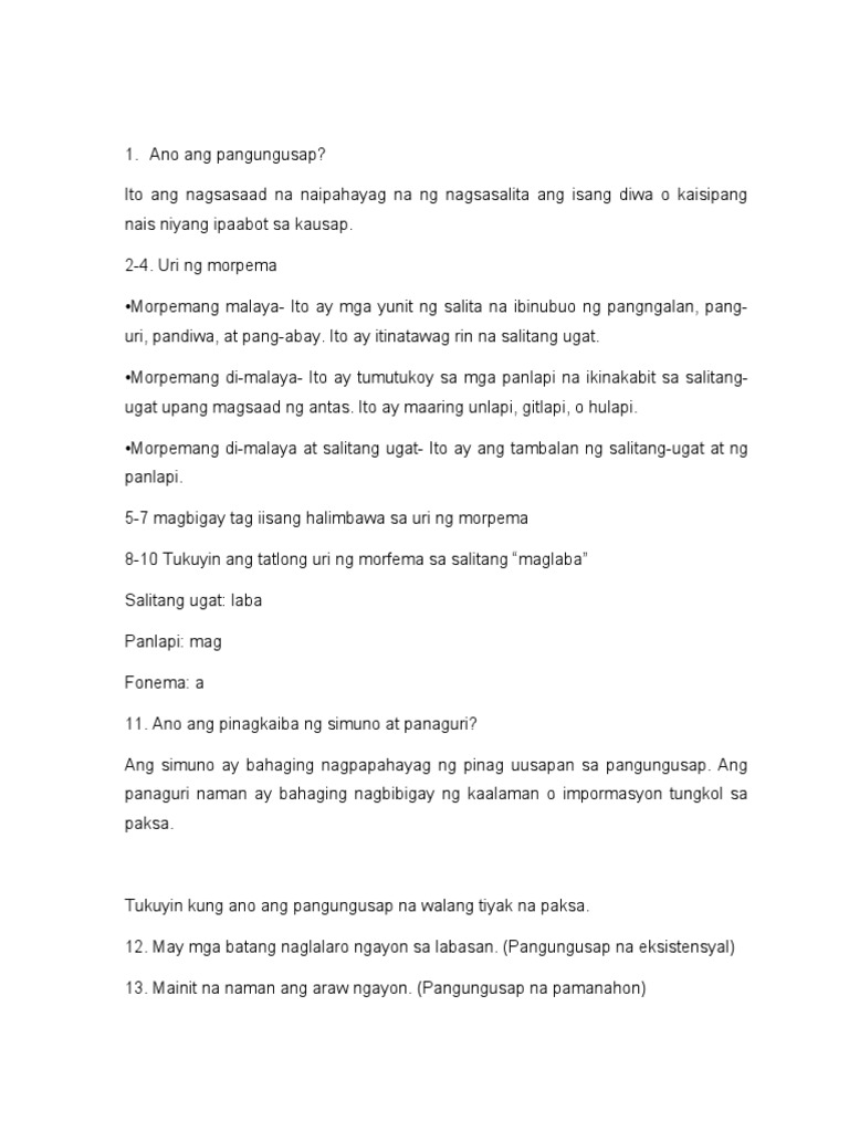 Paggawa NG Pagsasanay | PDF