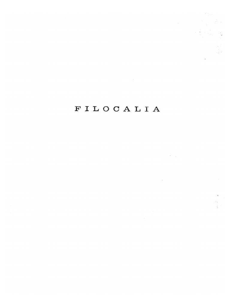 Filocalia Lui Origen PSB 7 PDF | PDF