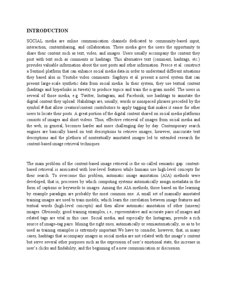 INTRODUCTION | PDF | Hashtag | Social Media