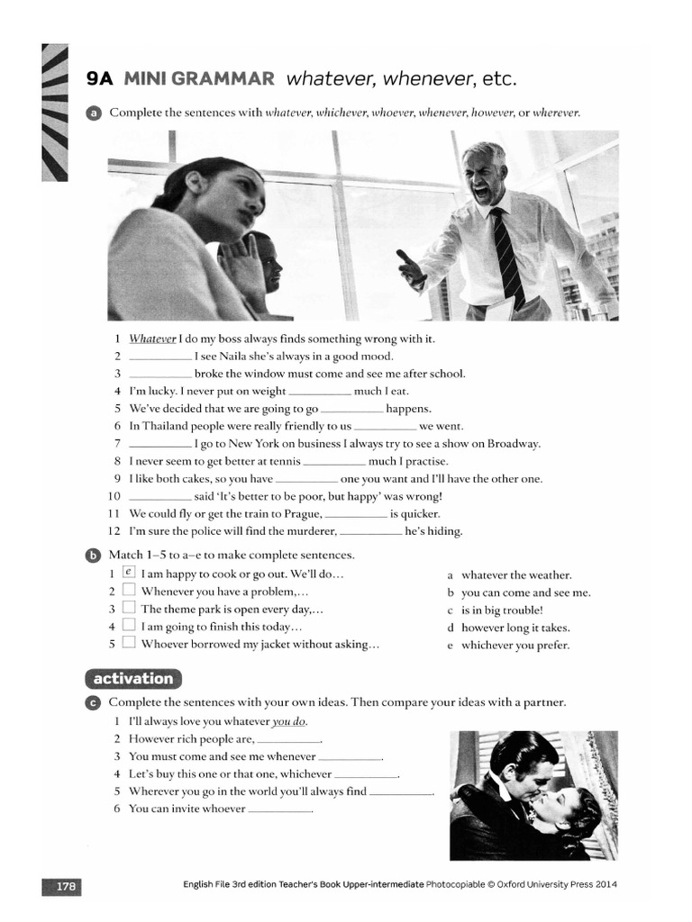 9A Mini Grammar: Whatever, Whenever | PDF