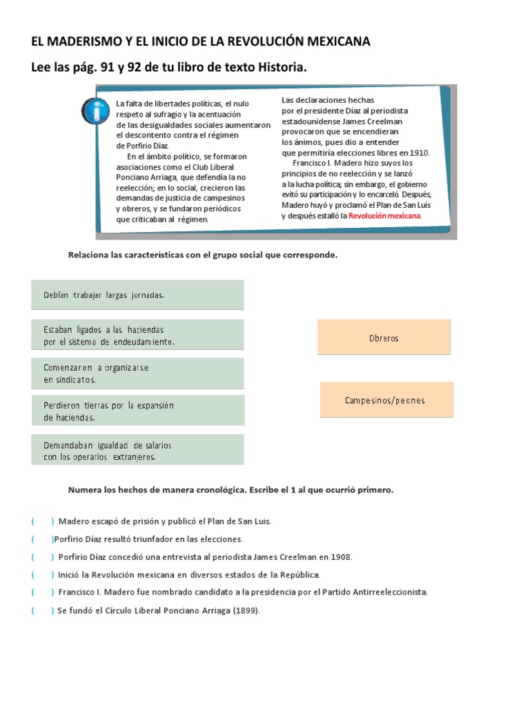 El Maderismo y El Inicio de La Revolución Mexicana | PDF