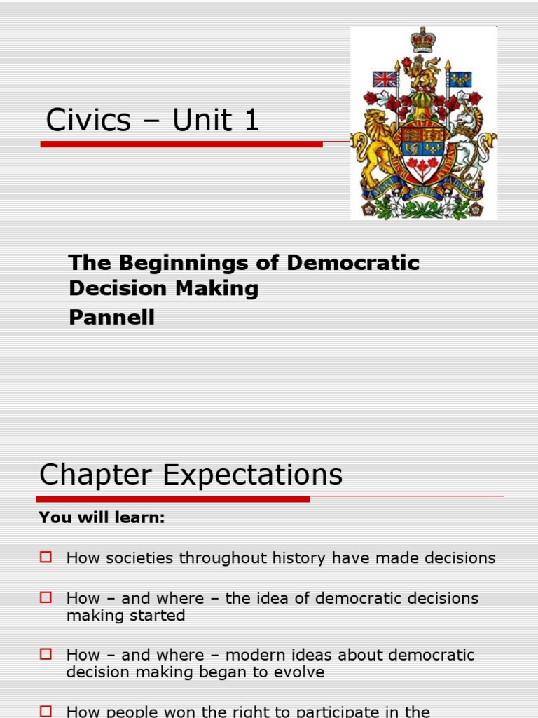 Origins of Democratic Decision Making | PDF | Democracy | Political ...