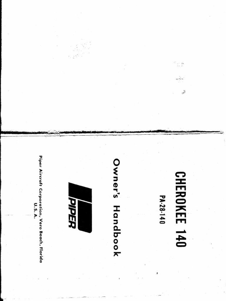 Cherokee140 Owners Handbook | PDF