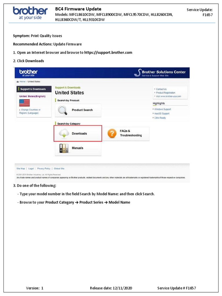 F1657 - Firmware Update - BC4 MFC | PDF | World Wide Web | Internet & Web