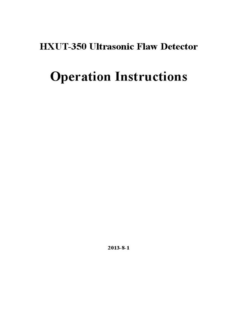 Manual UT Chandoso | PDF | Power Supply | Ultrasound