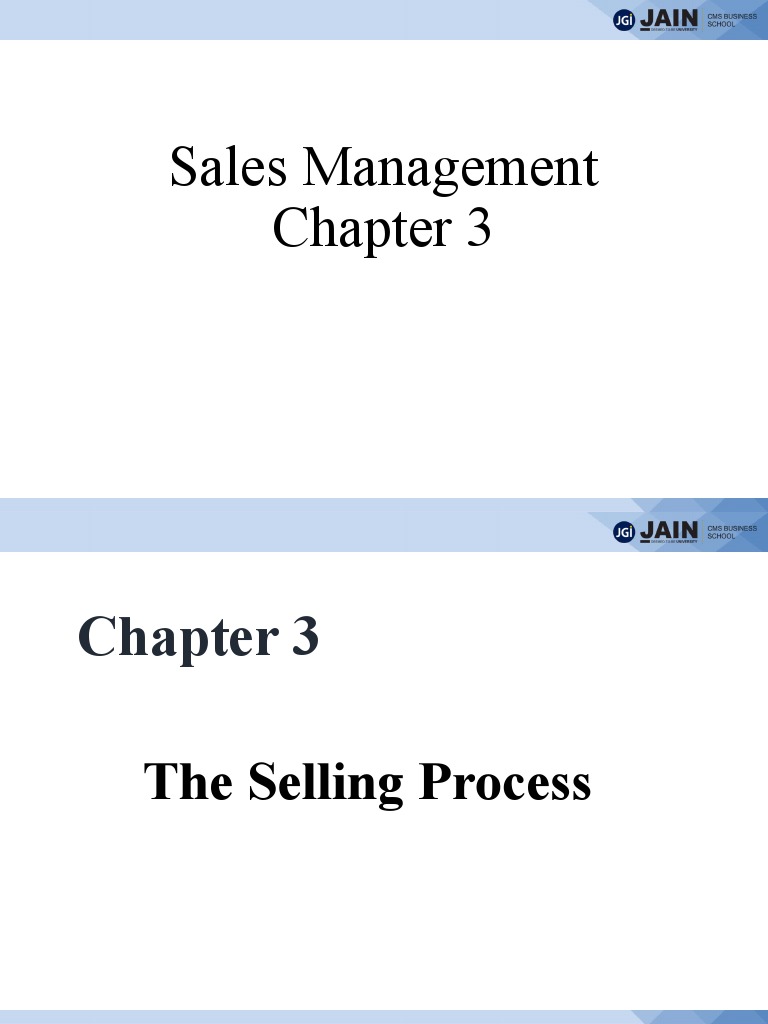 Sales Management-Chapter 3 | PDF | Sales | Risk